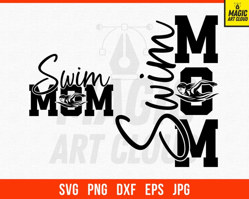 Swim Mom SVG, Swim Mom PNG, Swim Mom Shirt Design, Sports Mom Svg ...