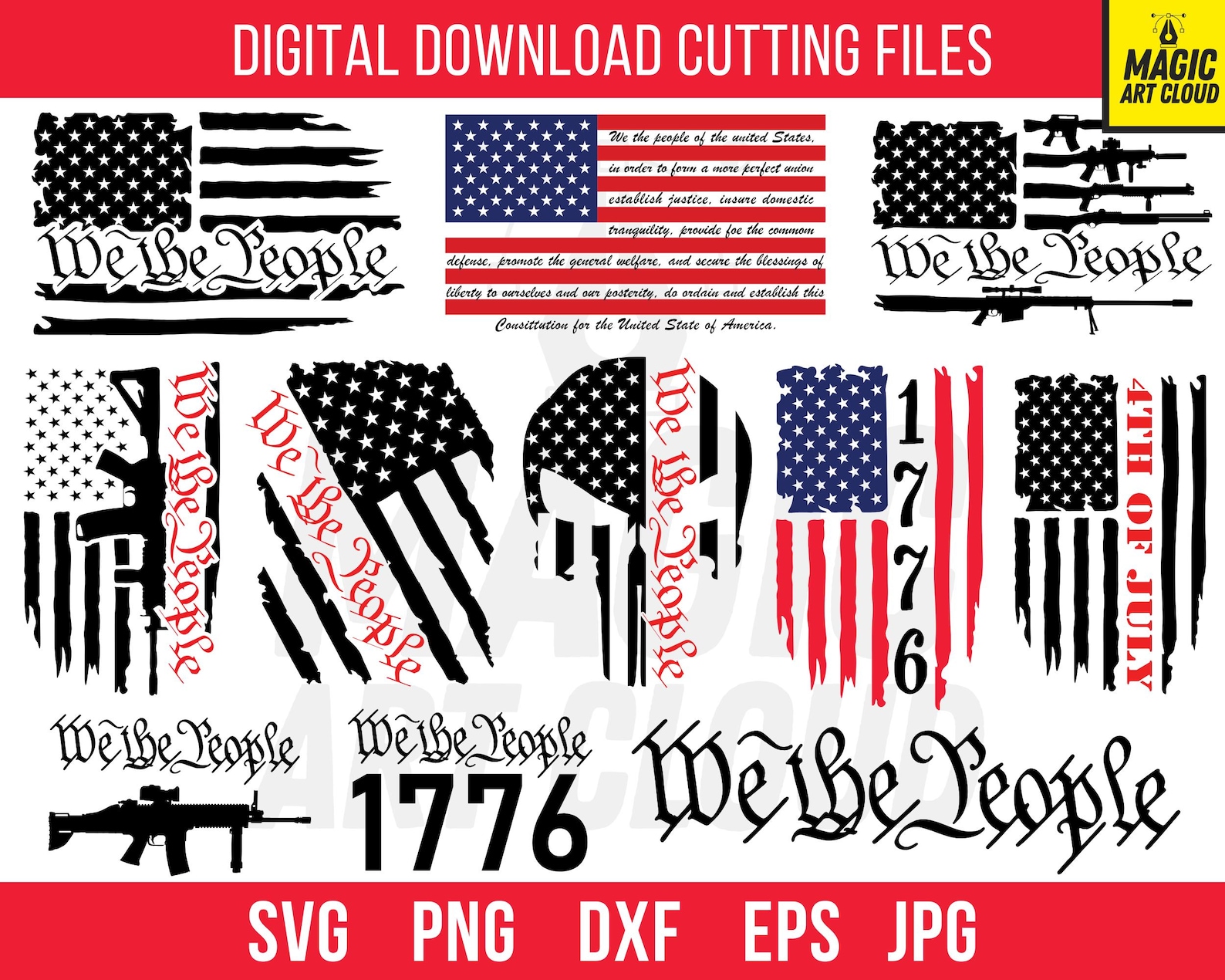 We the People SVG, Constitution SVG, Constitution Flag Svg, American ...