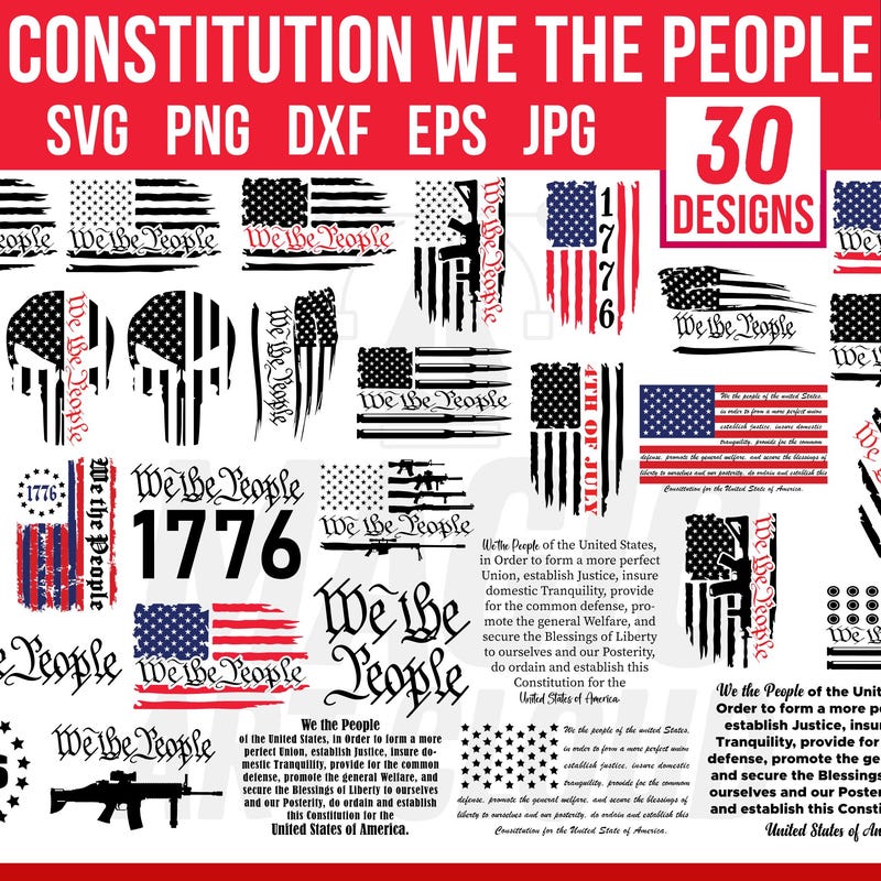 We the People Svg - Etsy