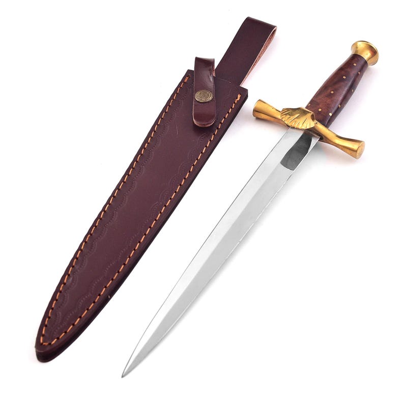 Damascus Shell Hilt Dagger, Shell Hilt Dagger, Damascus Dagger - Etsy