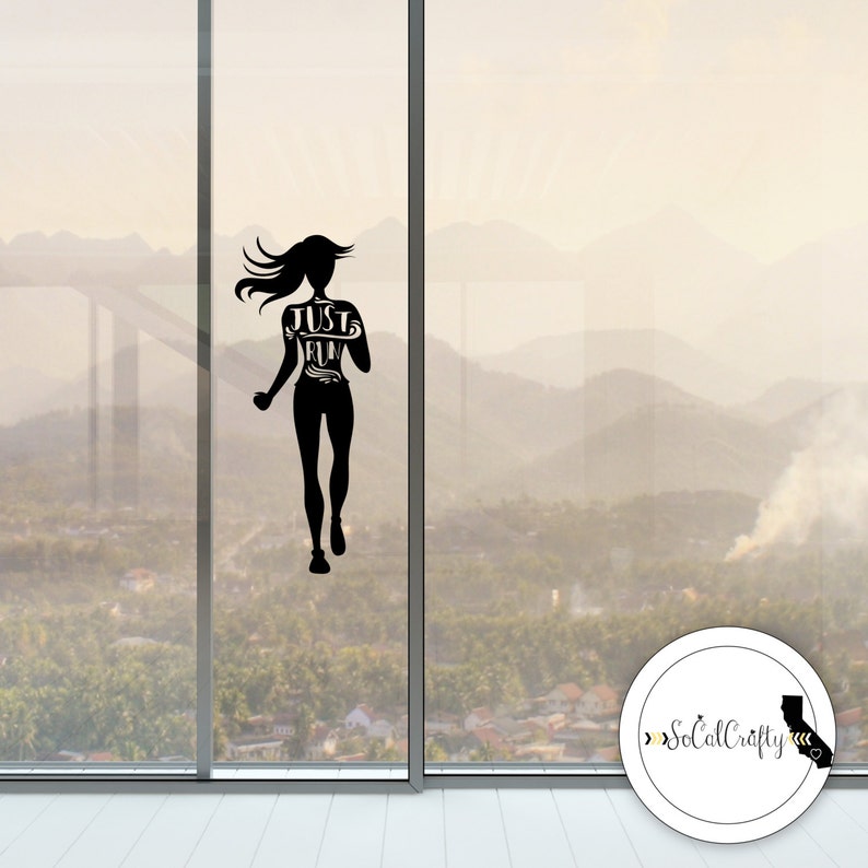 Running Decal Runner Decal Vinyl Decal Exercise Laptop - Etsy