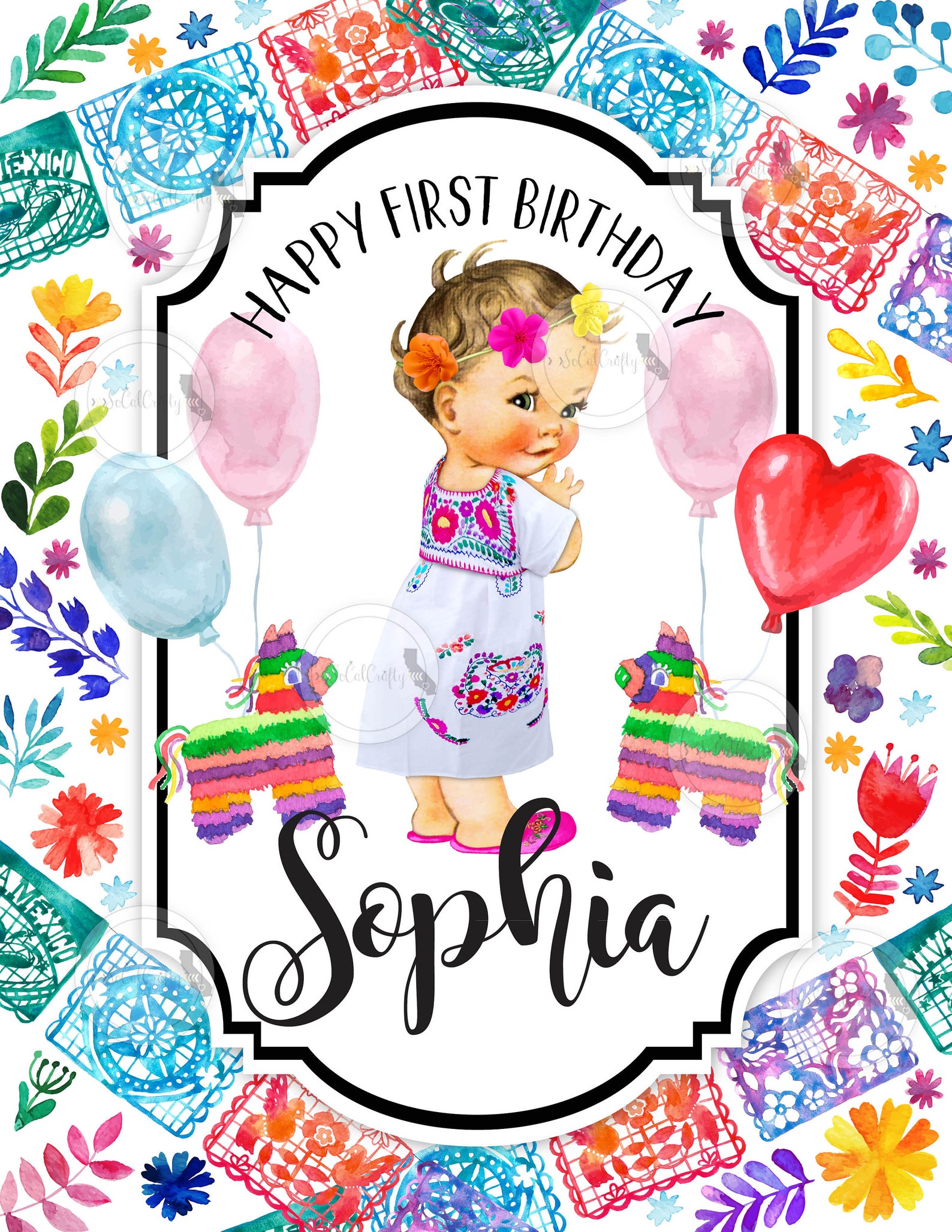 Fiesta Birthday Poster Printable Party Supplies - Etsy