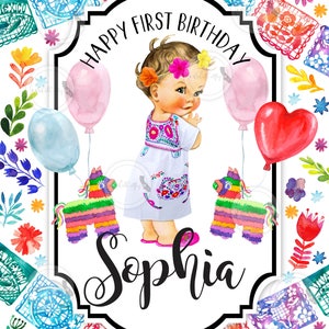 Fiesta Birthday Poster, Printable Party Supplies - Etsy