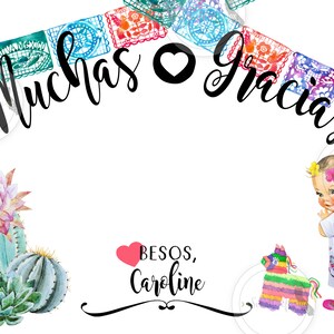 Mexican Fiesta Thank You Cards / Fiesta and Fun Thank You Card | Etsy