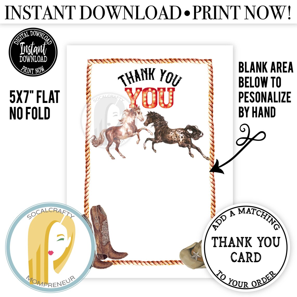 Printable Pony Rides Sign / Trail Rides Poster / Cowboy | Etsy