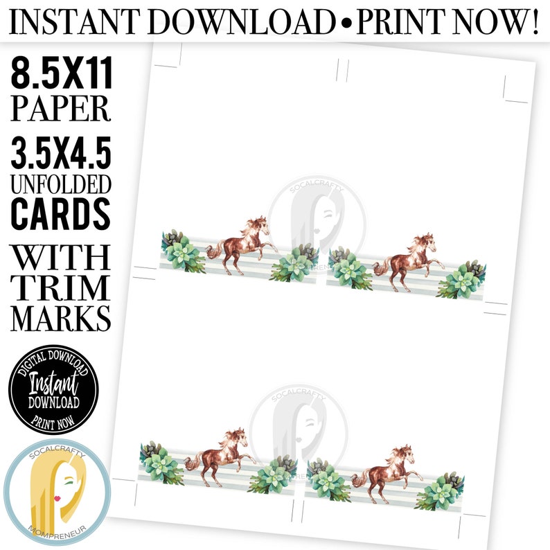 Printable Cowboy Food Labels / Watercolor Cowboy Place Cards / - Etsy