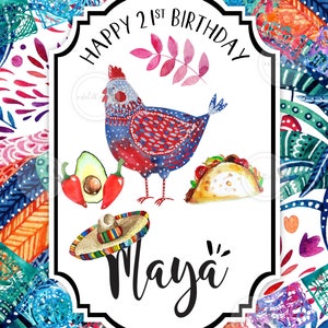 Custom Fiesta Birthday Poster, Printable - Etsy