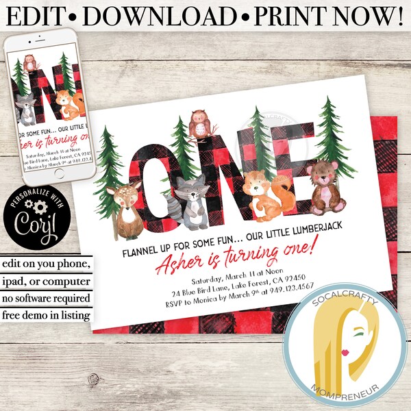 Buffalo Plaid First Birthday - Etsy