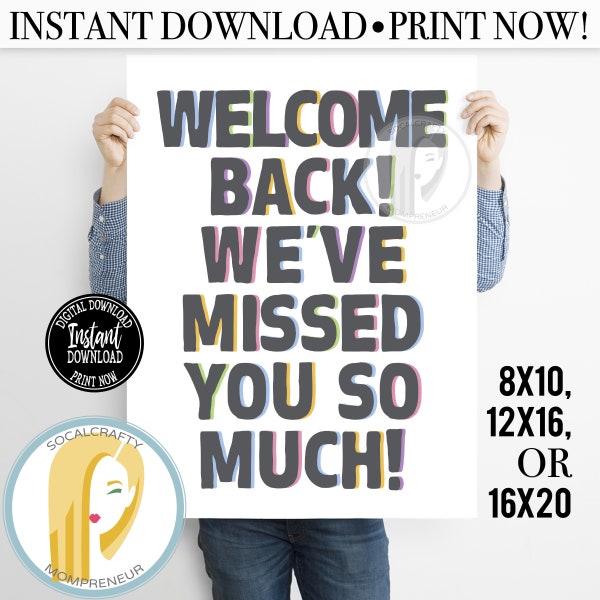 Welcome Back - Etsy