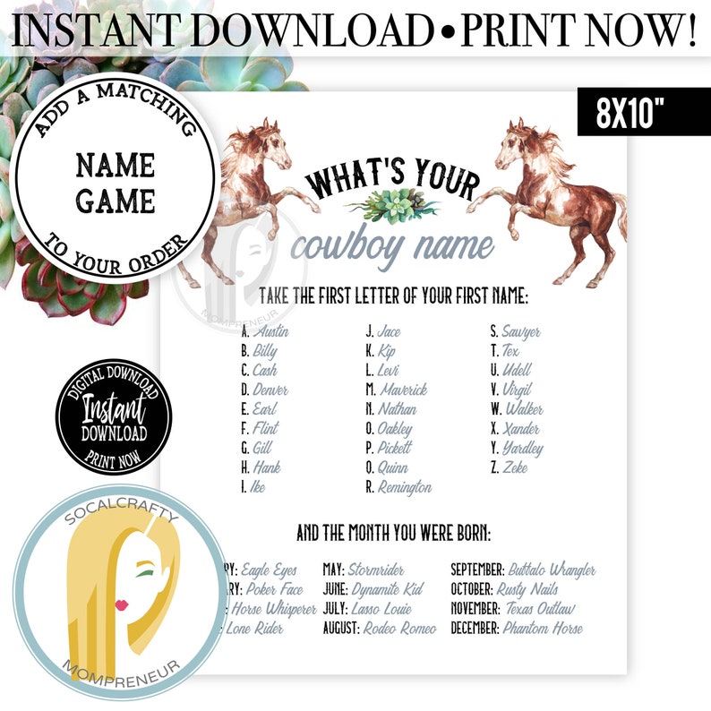 Printable Pony Rides Sign / Trail Rides Poster / Cowboy - Etsy