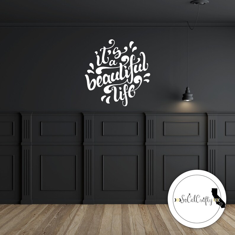Inspirational Quote Decal Vinyl Decal It's A Beautiful - Etsy