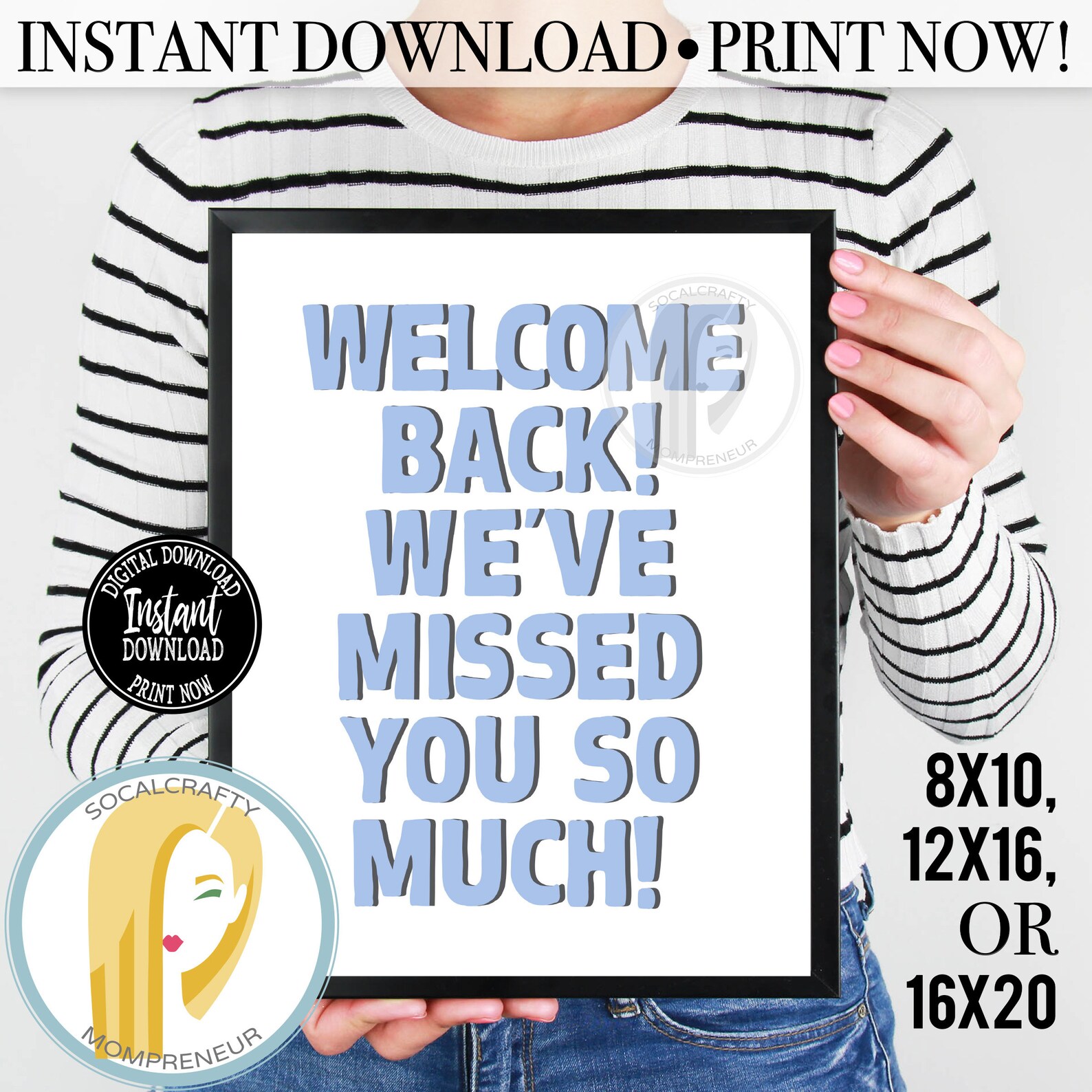 Printable Welcome Back Sign / Welcome Back Students Poster / | Etsy