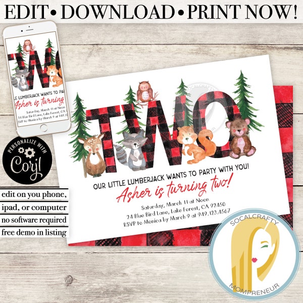 Lumberjack Birthday - Etsy