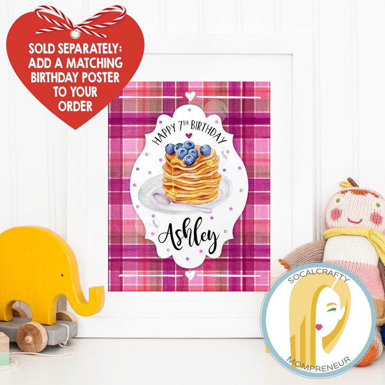 Flapjacks and Flannel Favor Tags Pancake Favor Tag Pancake - Etsy
