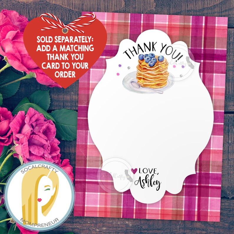 Flapjacks and Flannel Favor Tags Pancake Favor Tag Pancake - Etsy