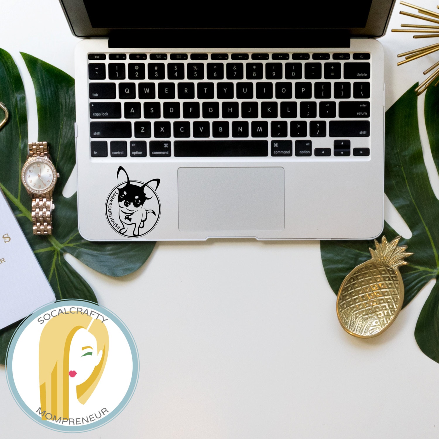 Chihuahua Vinyl Decal Chihuahua Sticker Dog Decal Laptop | Etsy