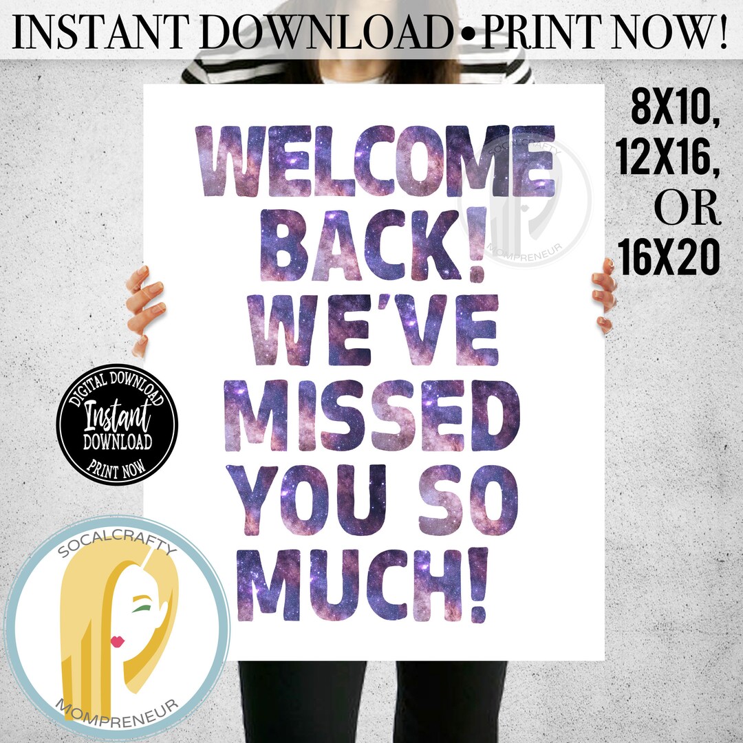 Printable Welcome Back Sign / Welcome Back Students Poster / - Etsy Canada