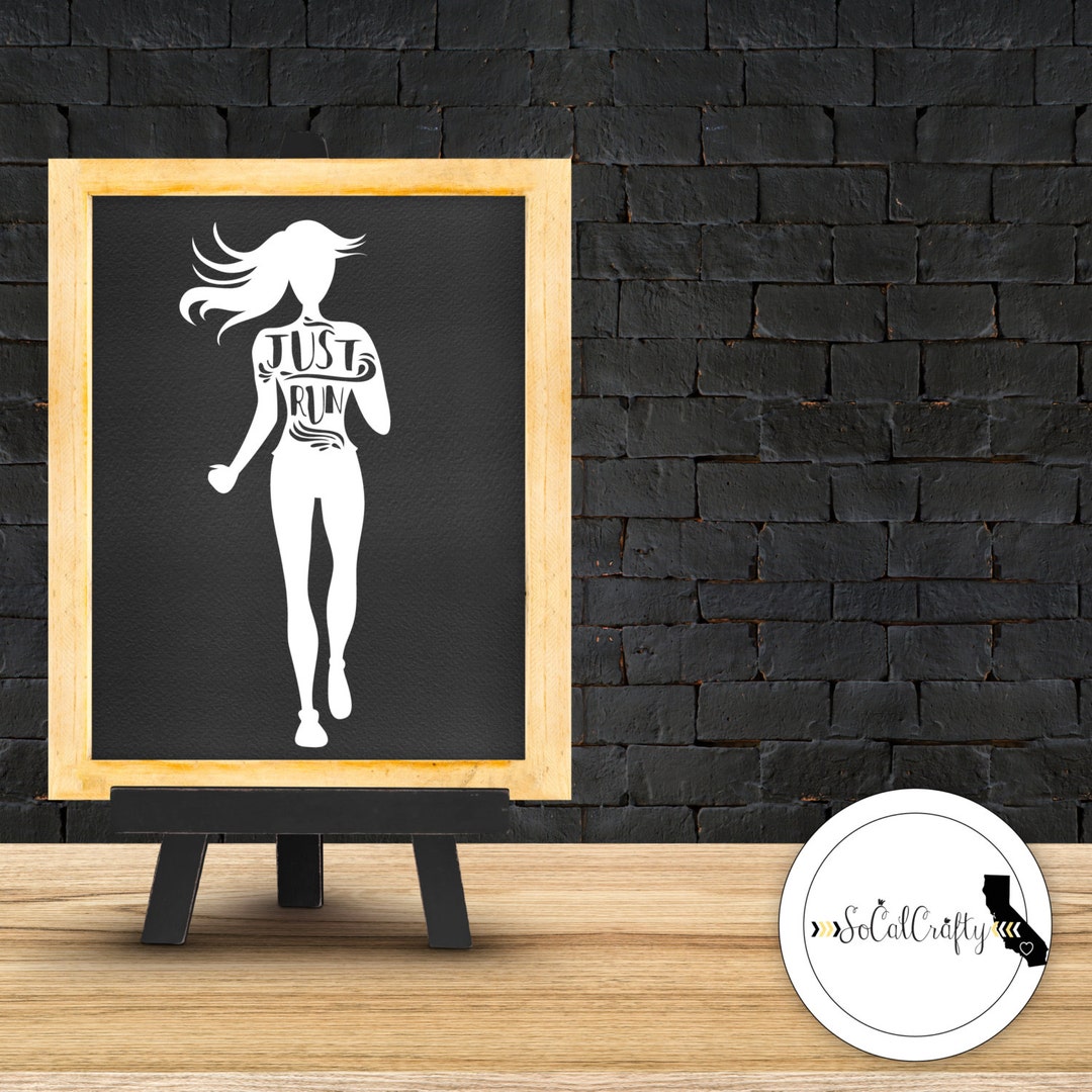 Running Decal, Runner Decal, Vinyl Decal, Exercise, Laptop Decal ...