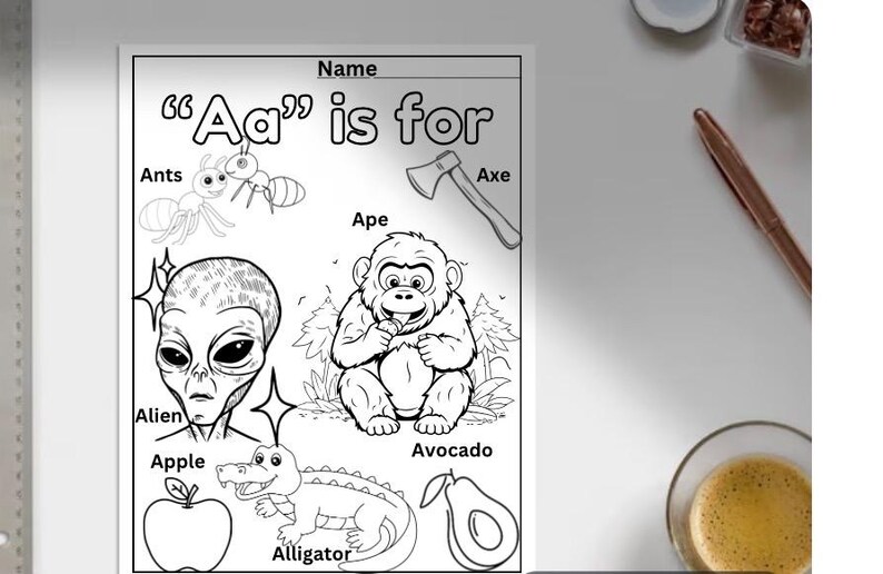 Bb is For/ Printable Coloring Page for the Classroom or Any Student ...