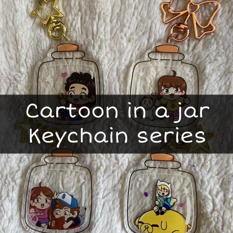 Cartoon Keychain - Etsy