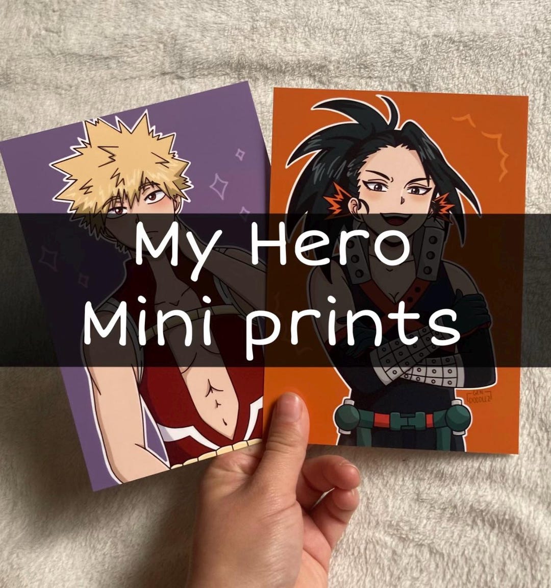MHA Mini Prints - Etsy