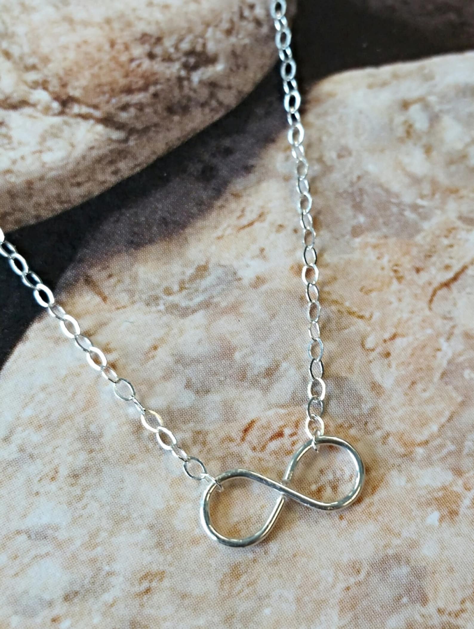 Sterling Silver Infinity Necklace FREE SHIPPING - Etsy