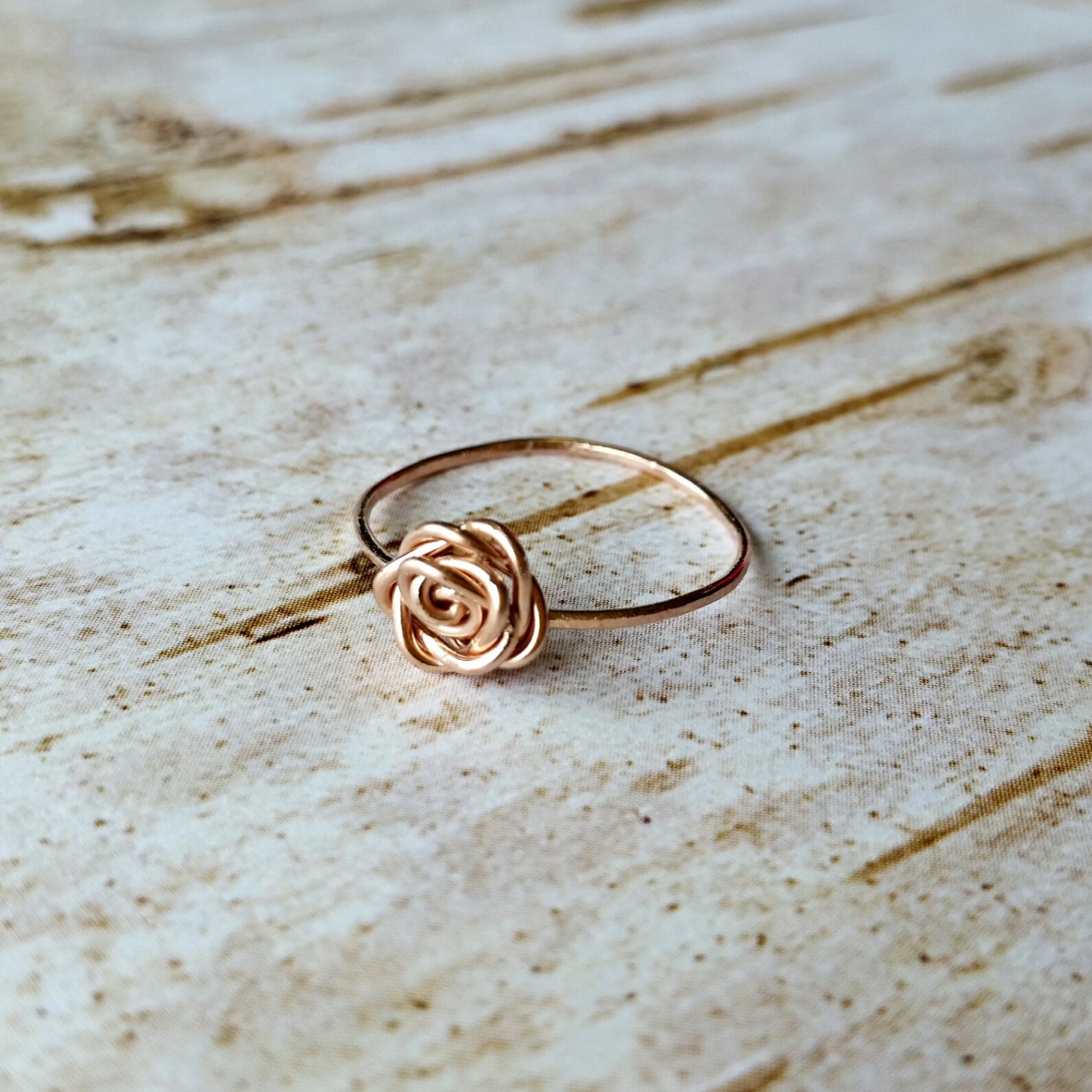 Rose Ring Rose Gold FREE SHIPPING 14k - Etsy