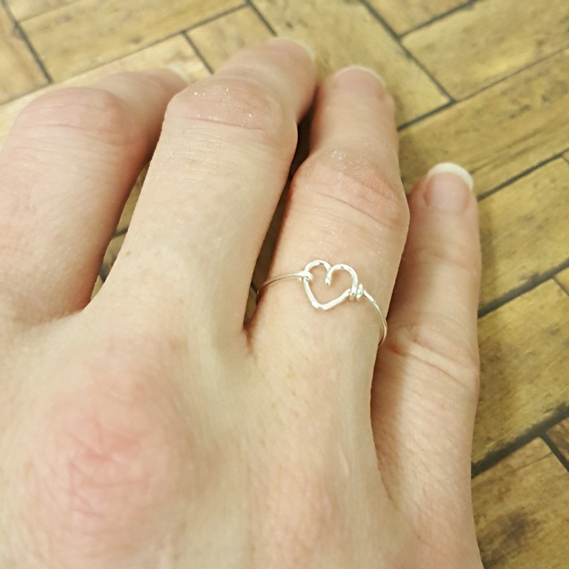 Heart Ring FREE SHIPPING Sterling Silver Valentine's Day - Etsy