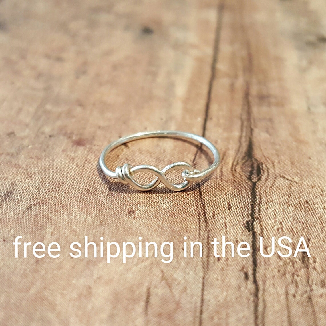 Girls Ring Free Shipping Infinity Sterling Silver - Etsy