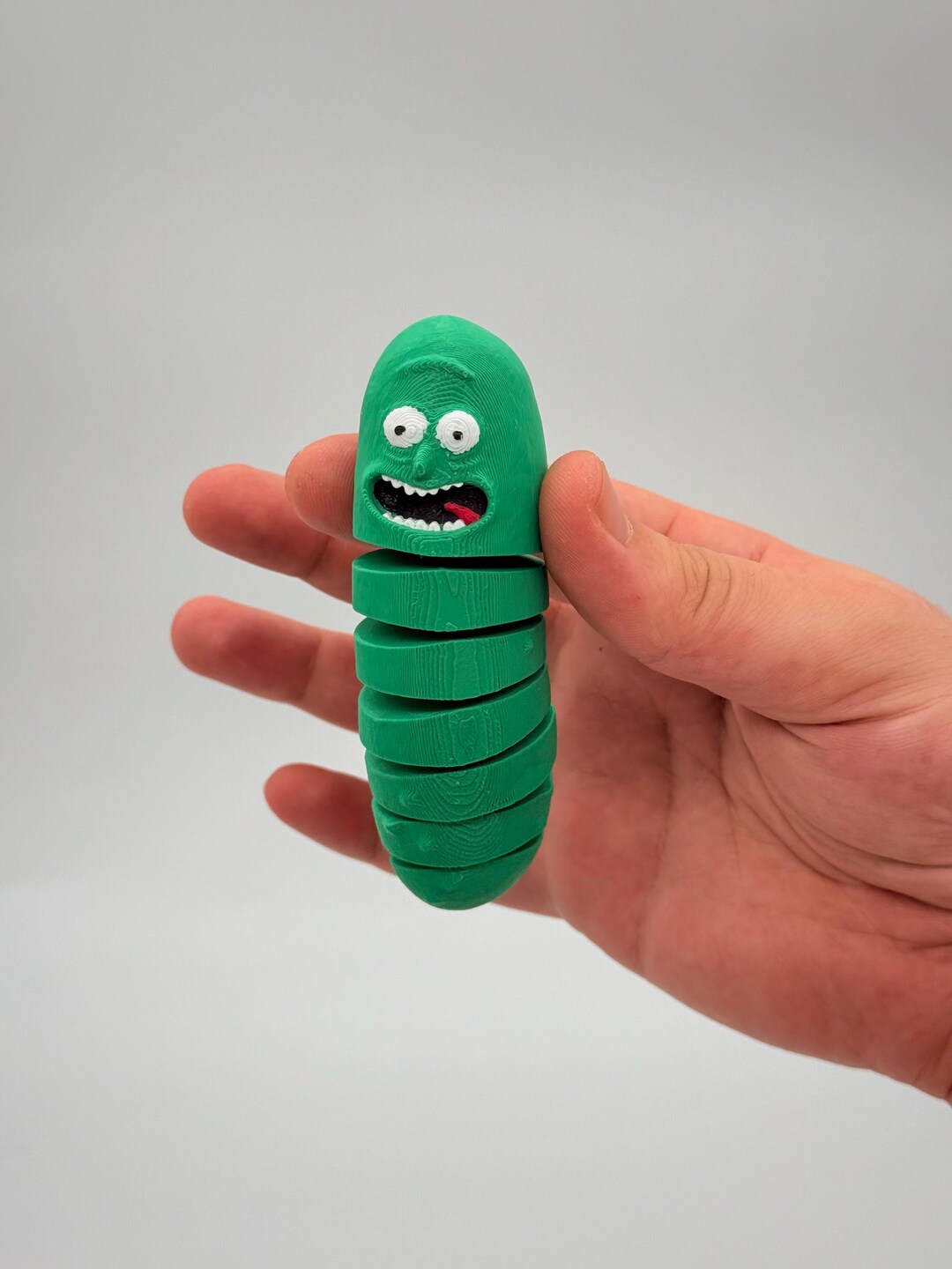 Articulated Pickle Rick Toy Figure - Etsy