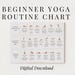 30-day Yoga Challenge Printable PDF | Daily Home Yoga Flow Plan for ...