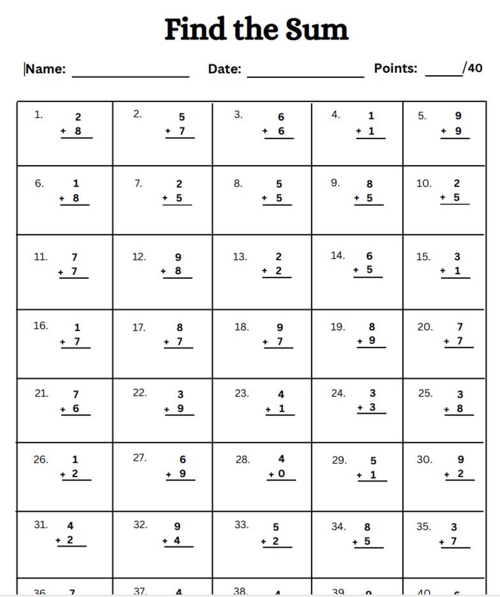 Best Value: 400+ Page Math Worksheets | Addition, Subtraction ...