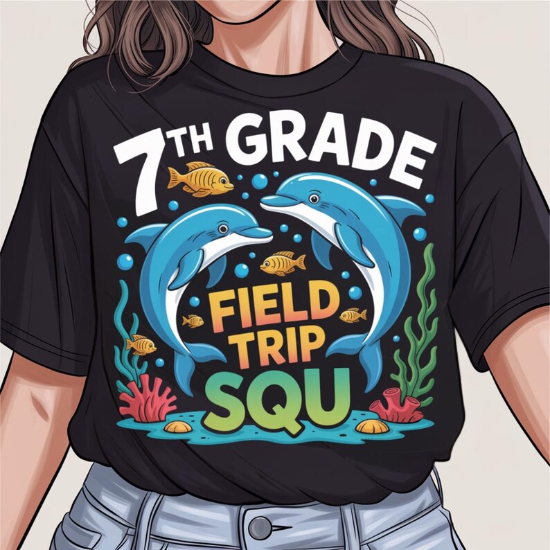 Field Trip Squad 7th Grade Png, Sea Life Aquarium Underwater Png, Personalized Squad, Zoo Trip ...