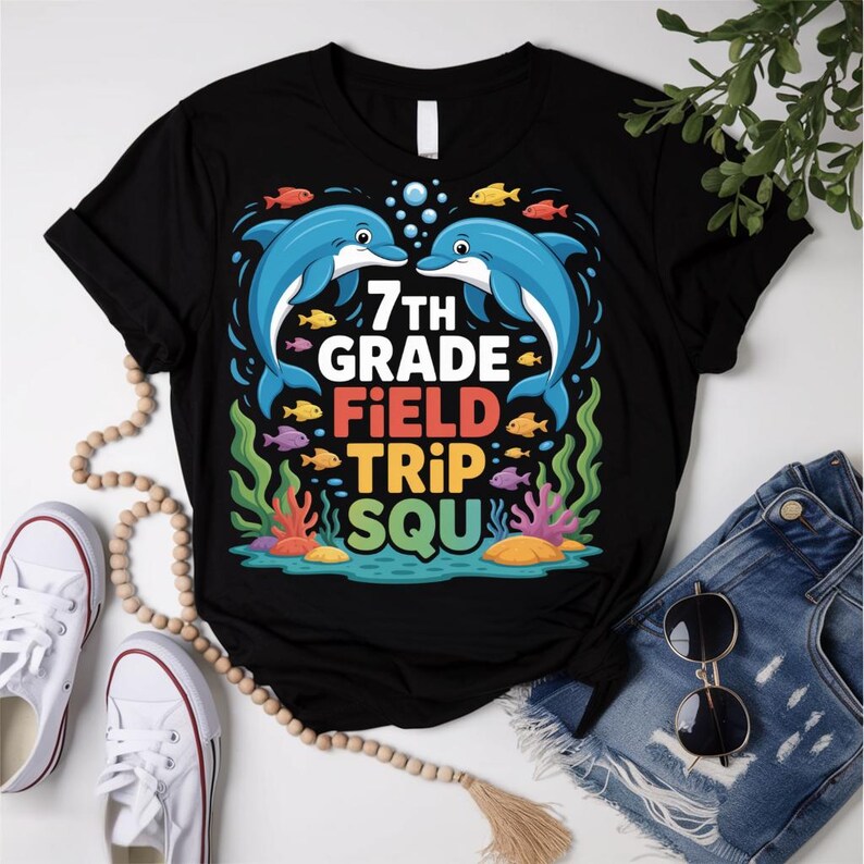 Field Trip Squad 7th Grade Png, Sea Life Aquarium Underwater Png, Personalized Squad, Zoo Trip ...