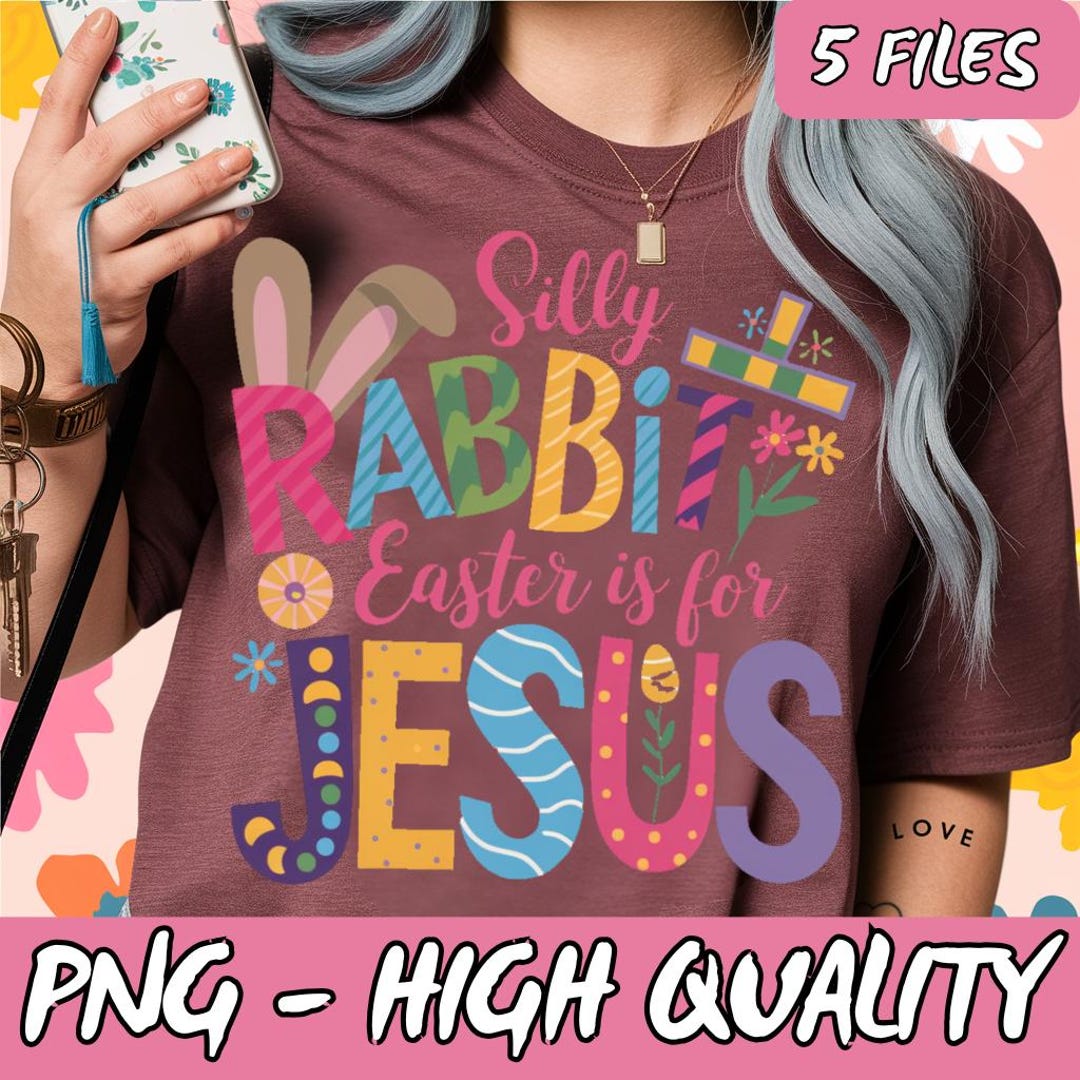 Easter Rabbit Silly Jesus Religious Christian Easterhug PNG, Silly ...