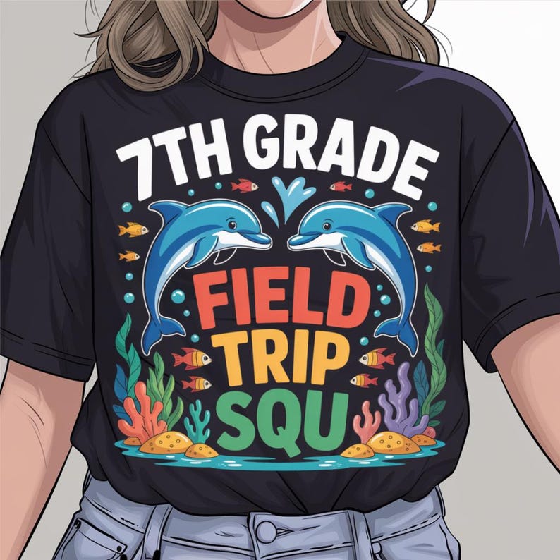 Field Trip Squad 7th Grade Png, Sea Life Aquarium Underwater Png, Personalized Squad, Zoo Trip ...