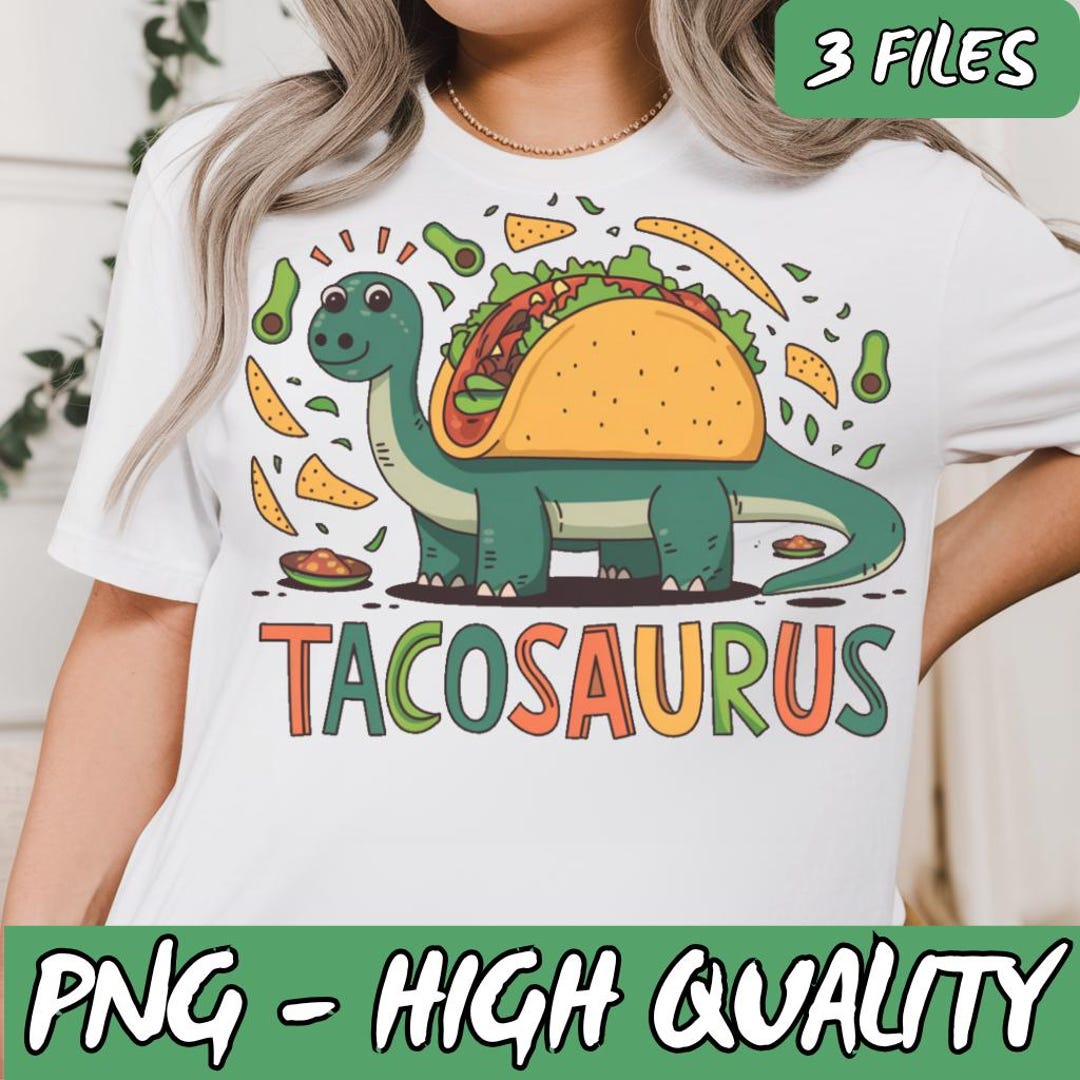 Funny Tacosaurus Dino Cinco De Mayo Taco Party for Kids Png, Taco ...