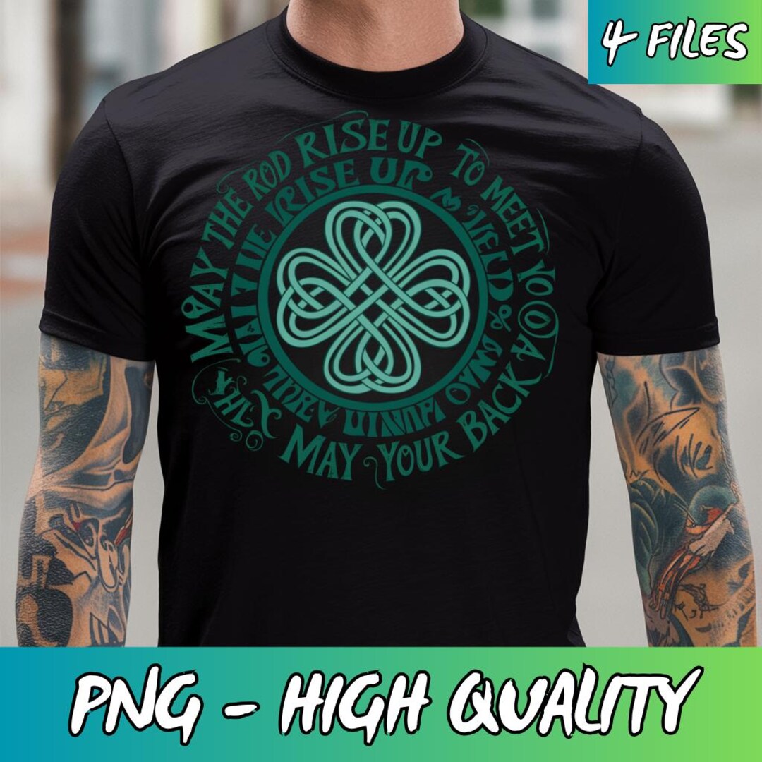 Irish Blessing & Celtic Knot Luck PNG, Irish Blessing Celtic Knot 4 ...