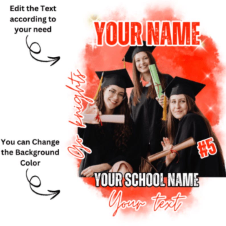 Graduation Photo Insert Canva Template: 50+ Designs (PDF) - Etsy