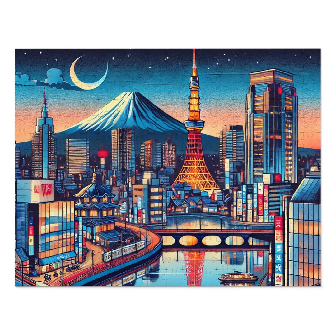 Jigsaw Puzzle: Japan Tokyo Night Beautiful, Puzzles, Brain Teaser Game ...