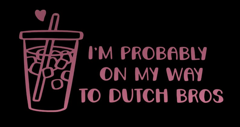Dutch Bros Coffee Car Decal (4x8) - Etsy