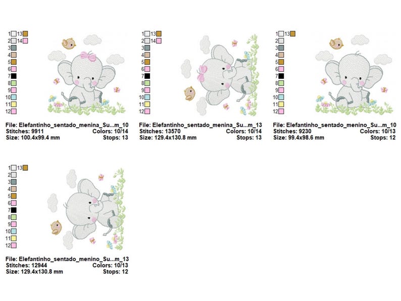 Baby Elephant Embroidery Design, Nursery Decor (digital File) - Etsy