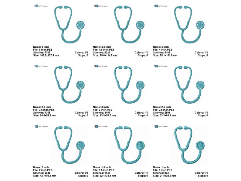Stethoscope Embroidery Design, Medical Healthcare Hero Digital Download ...