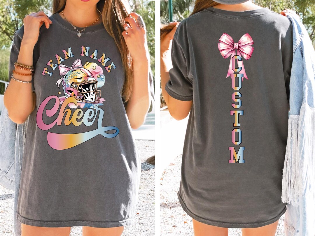 Custom Cheer Team Shirt, Cheerleader Sweatshirt, School Cheer Mom Squad ...