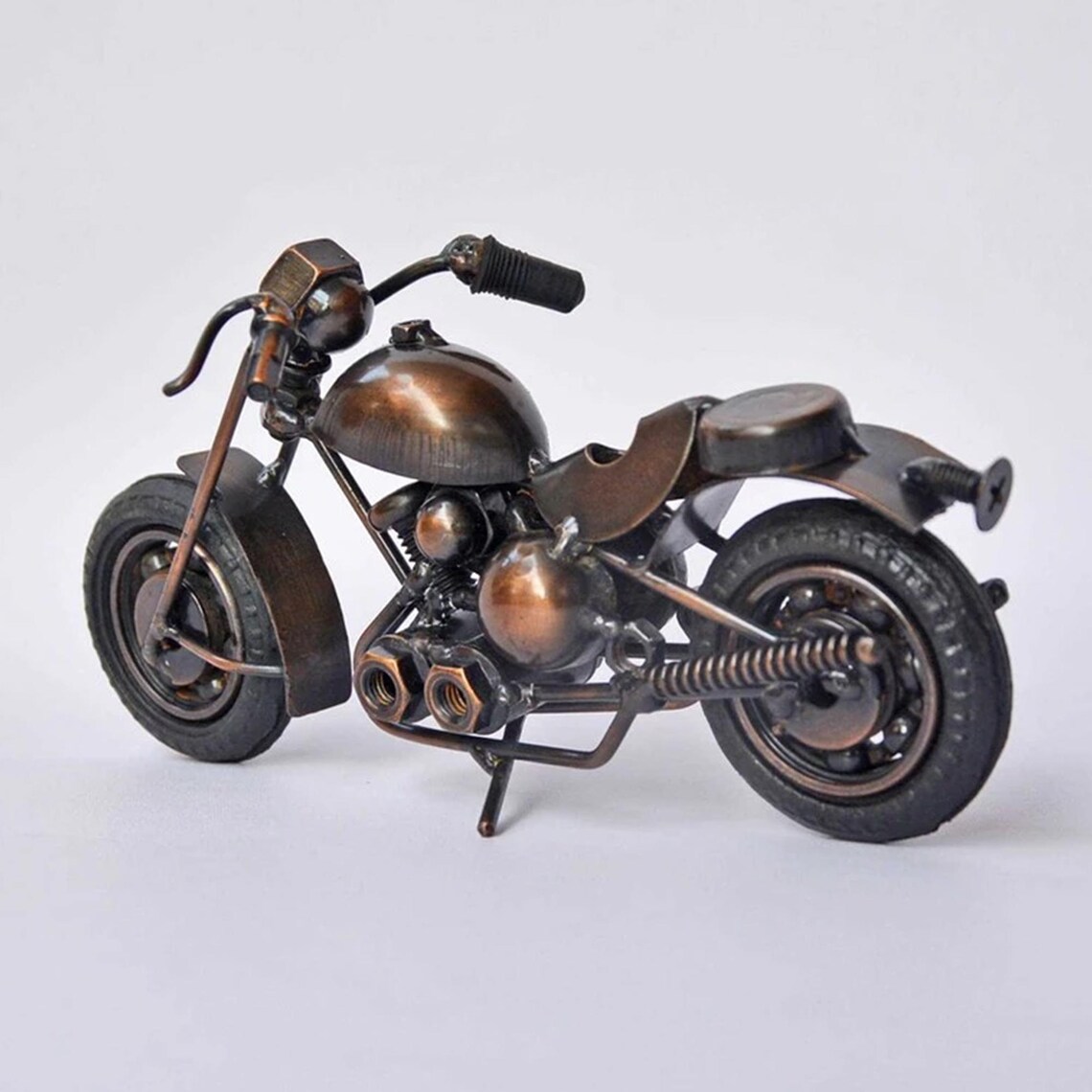 Miniature Motorcycle Cruiser Metal Iron Mini Motorbike Replica Gift for ...