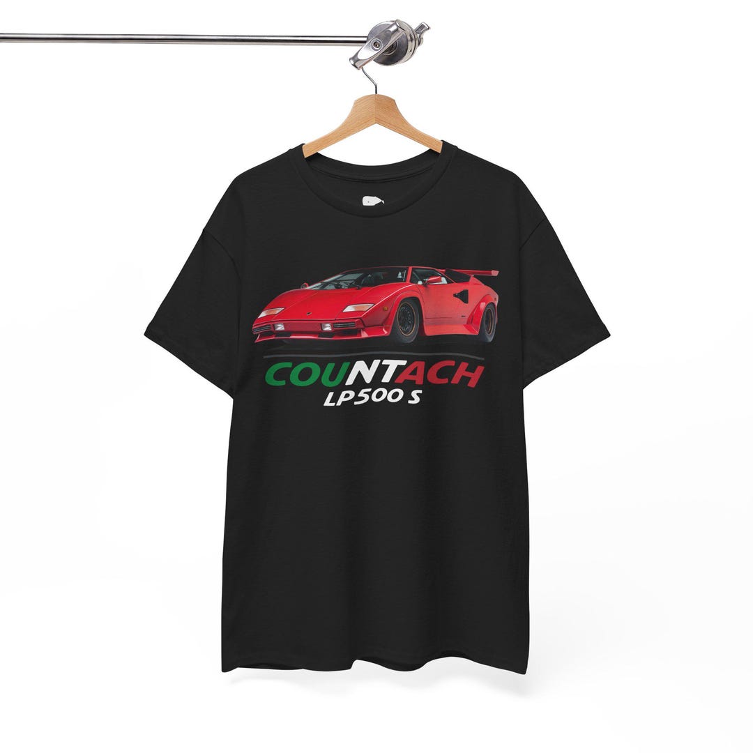 Countach LP500S Vintage Sports Car T-shirt, Retro Car Tee, Classic Car ...