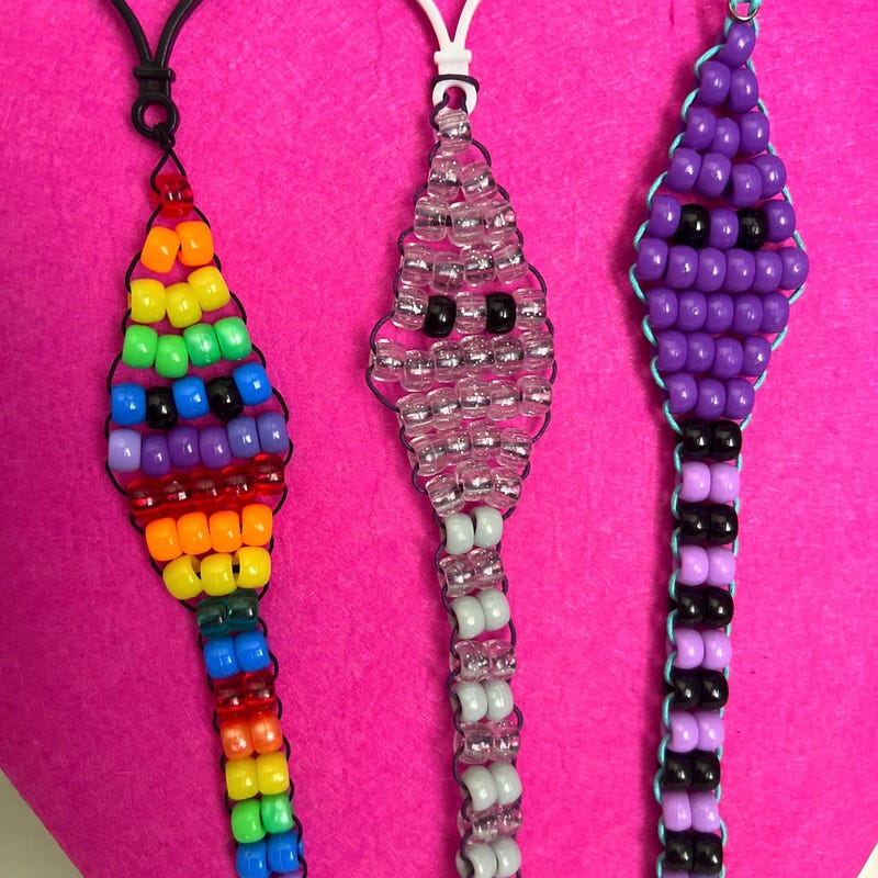 Pony Bead Keychain - Etsy