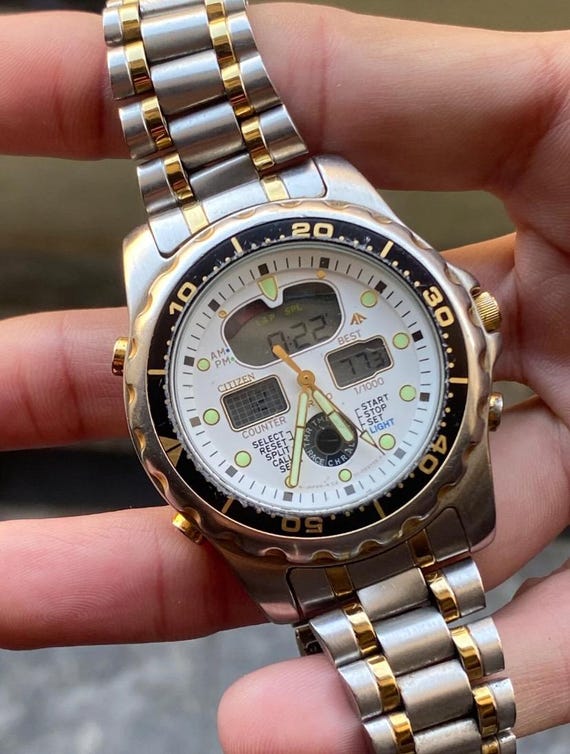 Citizen Promaster Ana-Digi C401-E80346 K Vintage Japa… - Gem
