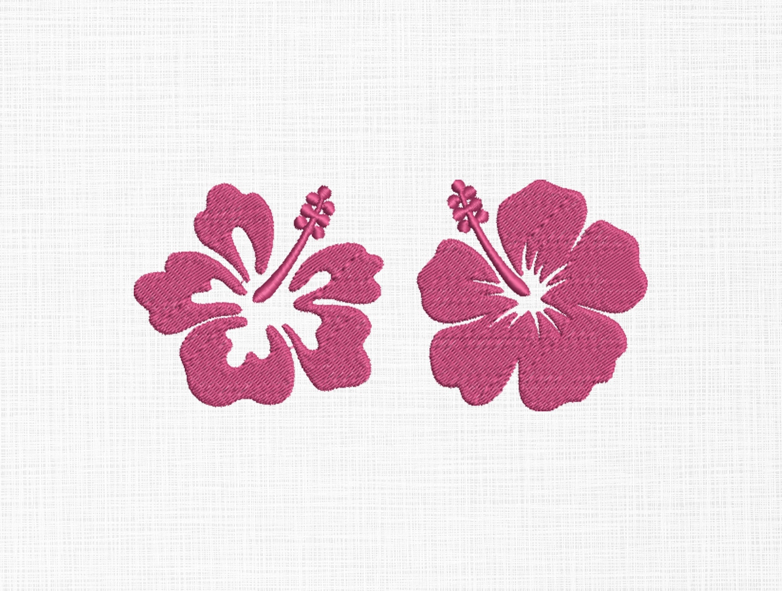 Hibiscus Flower Embroidery Design, Mini Flowers (digital Download) - Etsy