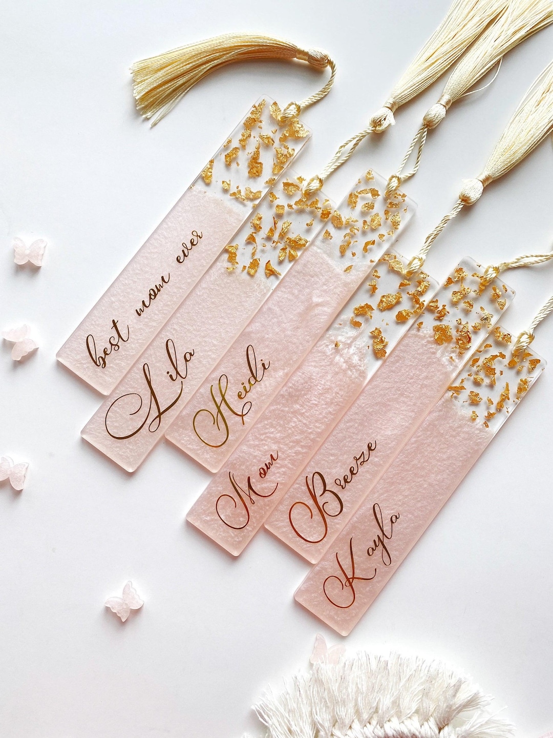 Custom Handmade Personalized Bookmarks-unique Name Bookmark for Books ...